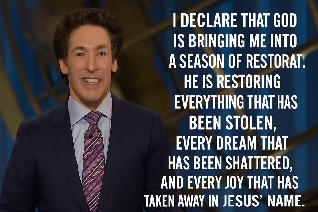 Pastor Joel Osteen Daily Devotional 17 August 2025